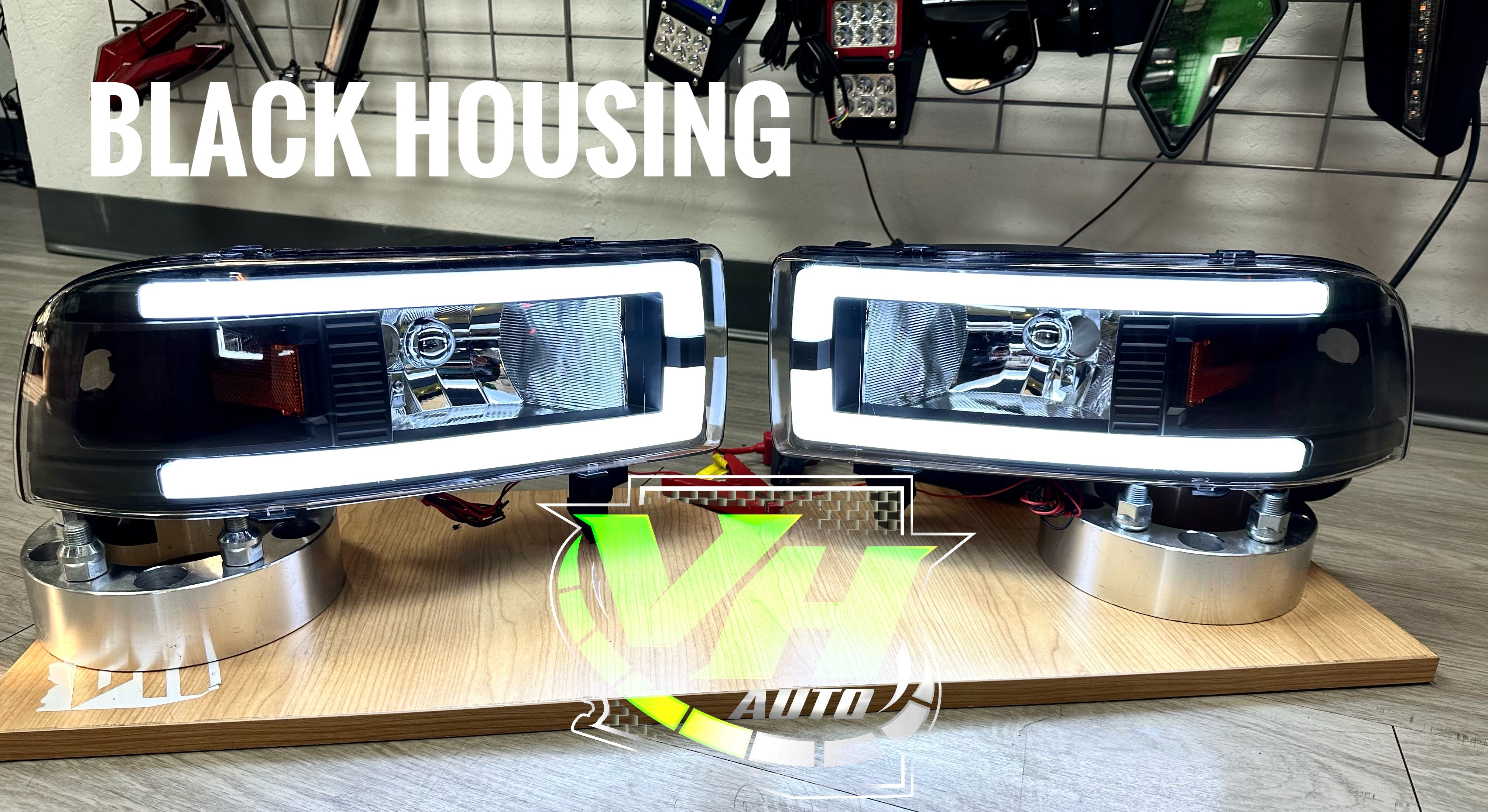 94-01 Dodge Ram “Split C" LED DRL Headlights – VH Auto