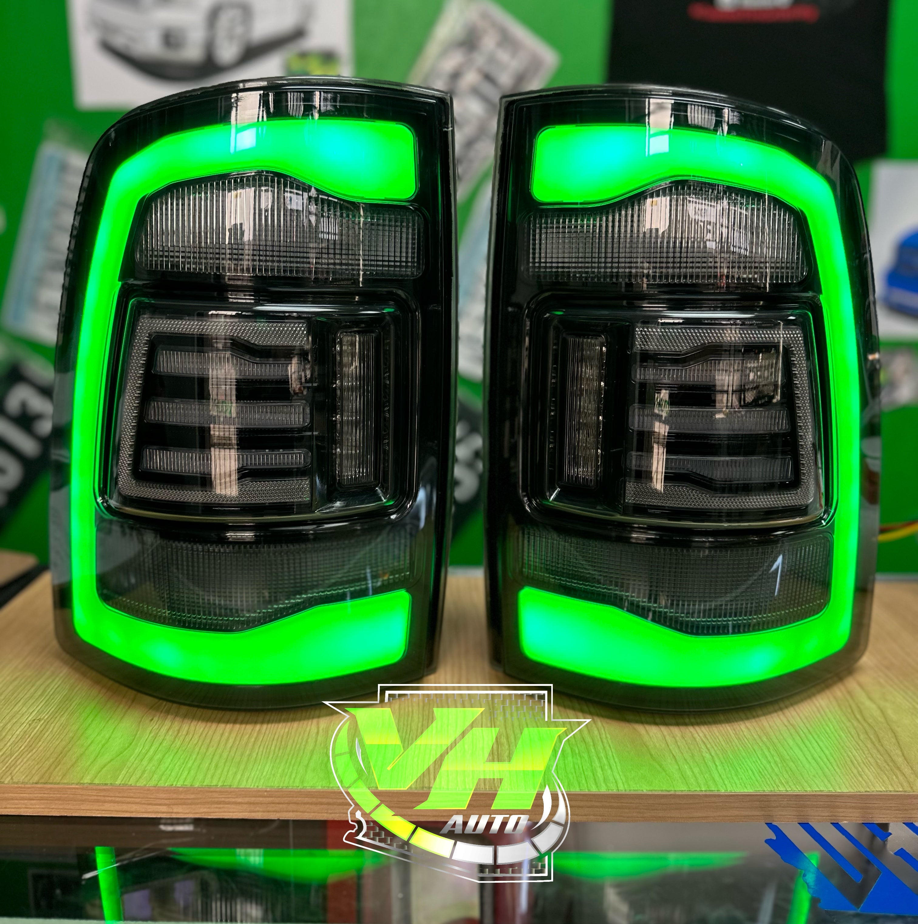 Dodge Ram 2009-2018 "Phantom 2 5th Gen Style RGB Color Changing” Tail ...